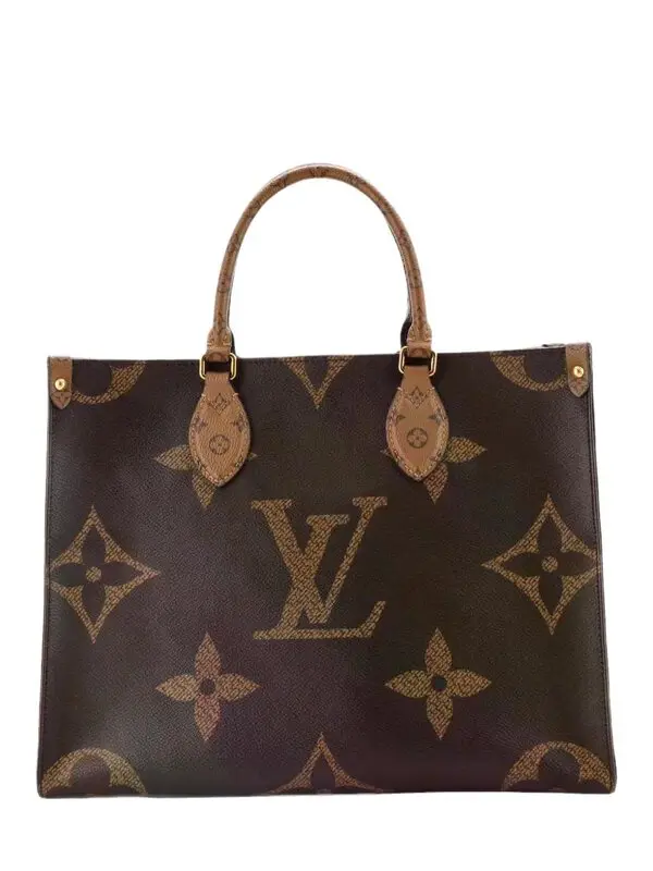 LOUIS VUITTON Giant Monogram Onthego Mm Tote Bag - Brown