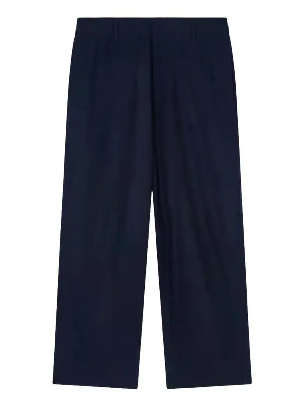 Giorgio Armani Tailored Straight-leg Trousers - Blue