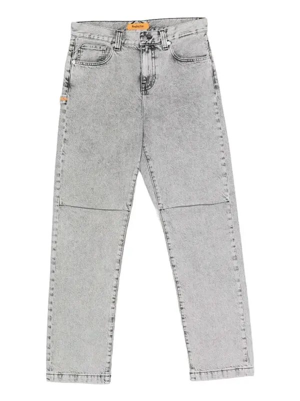 REPLAY Acid Wash Panelled Jeans - Grey
