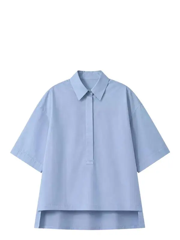 Liviana Conti High-low Popover Shirt - Blue