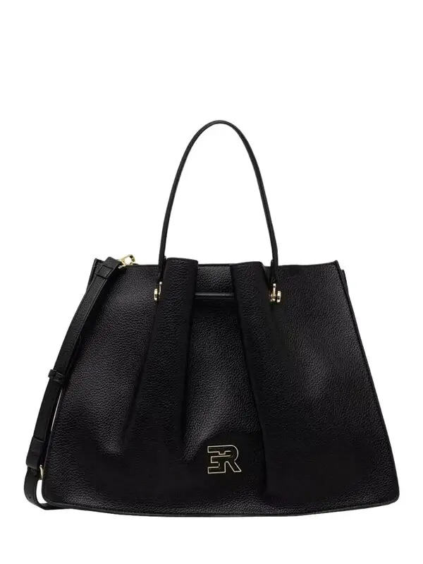 ERMANNO FIRENZE Pleated Tote Bag - Black