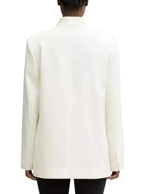 Kenzo Logo-patch Shawl-lapels Blazer - Neutrals