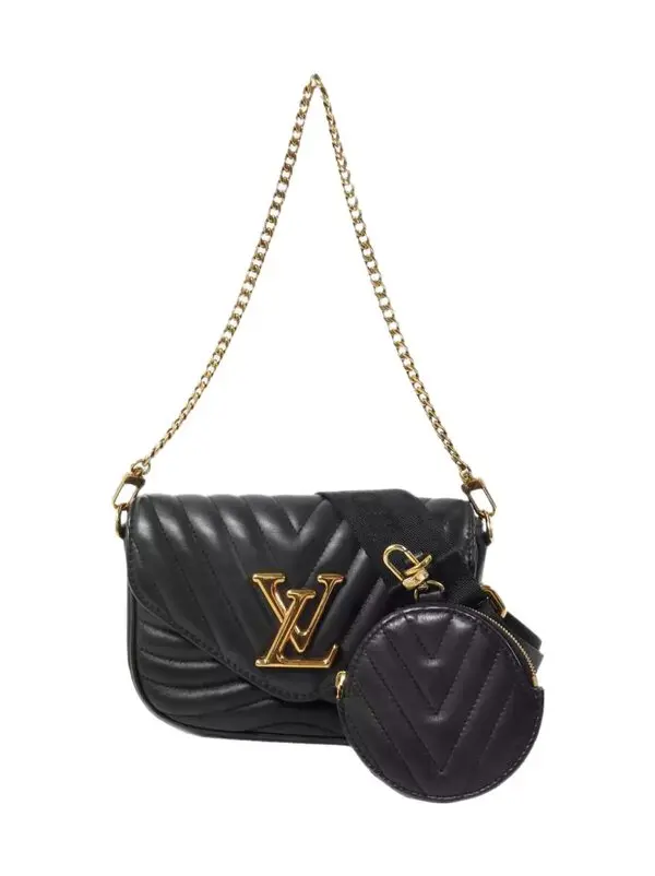 LOUIS VUITTON New Wave Calf Leather Mini Shoulder Bag - Black