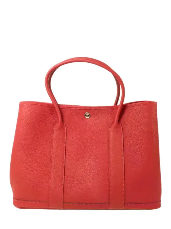 Hermès Garden Party Leather Tote Bag - Red