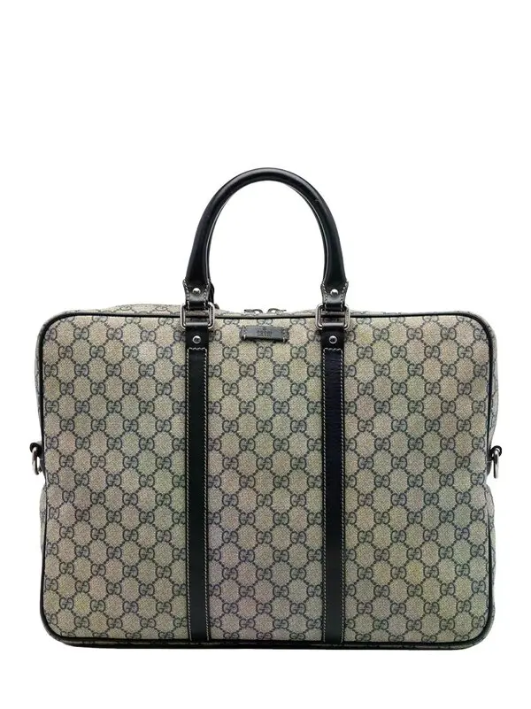 Gucci Gg Supreme Business Bag - Neutrals
