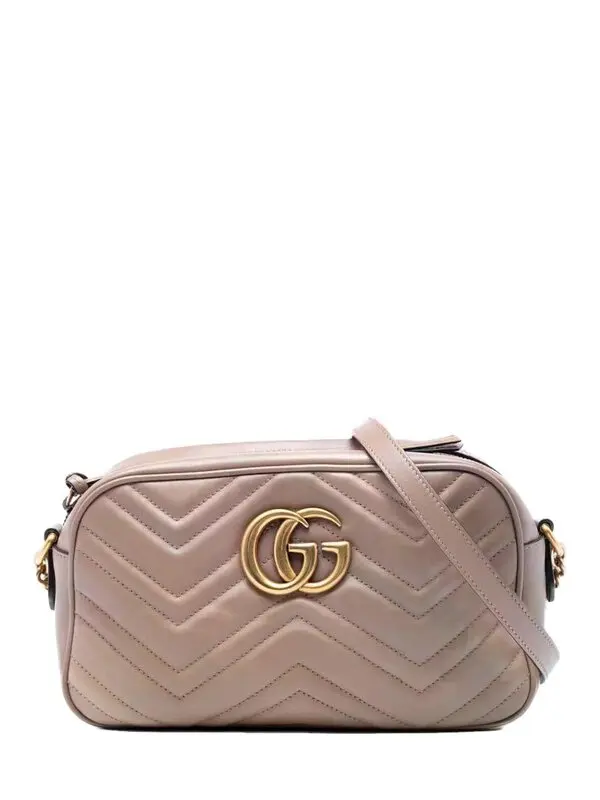 Gucci Gg Marmont Matelassé Leather Crossbody Bag - Brown