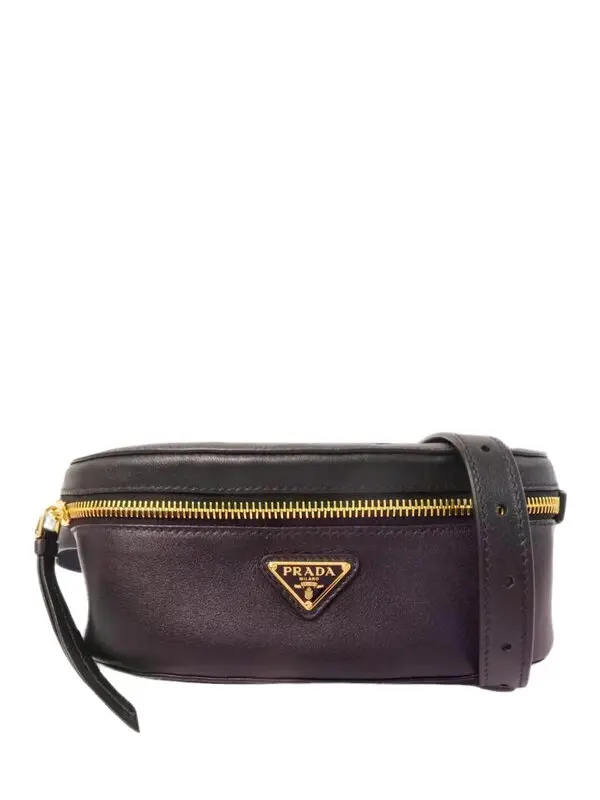 Prada Leather Belt Bag - Black