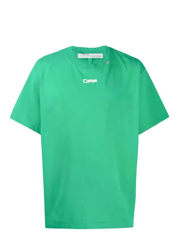 Off-White Caravaggio-print T-shirt - Green