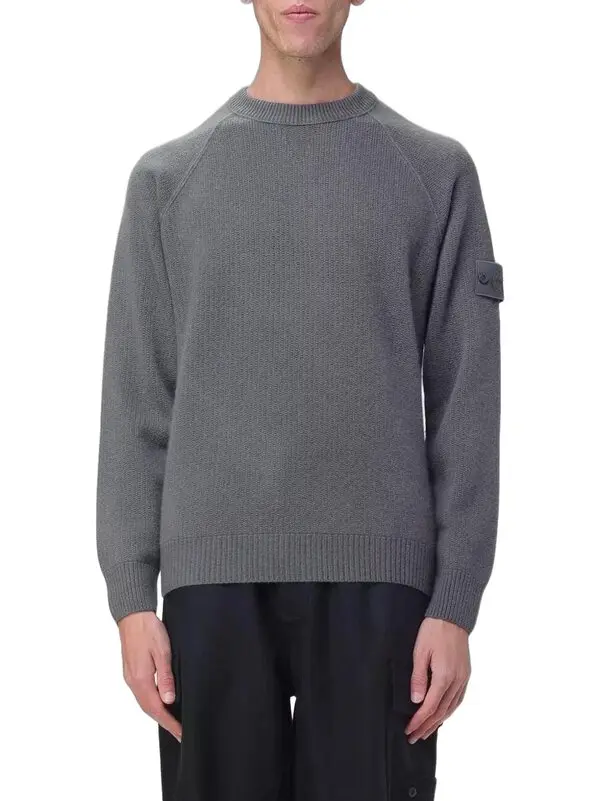 Stone Island Cashmere Crew Neck Sweater - Grey