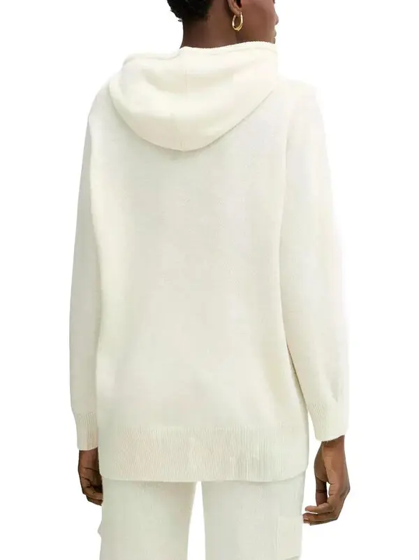 ERMANNO FIRENZE Sequinned Hoodie - Neutrals