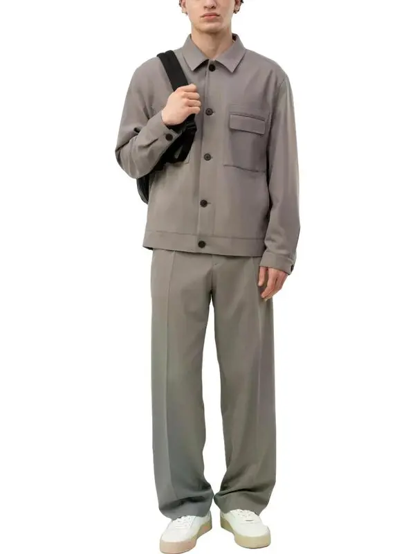 Hugo Flap-pocket Button-up Jacket - Brown
