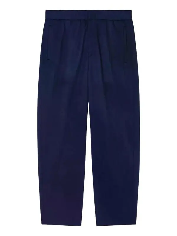 Giorgio Armani Elasticated-waistband Trousers - Blue