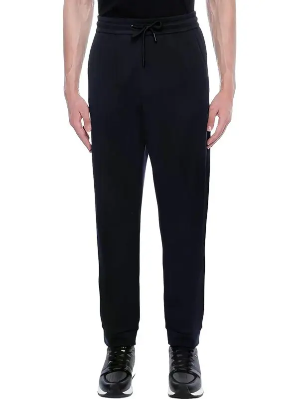 Giorgio Armani Logo-patch Drawstring Track Pants - Blue
