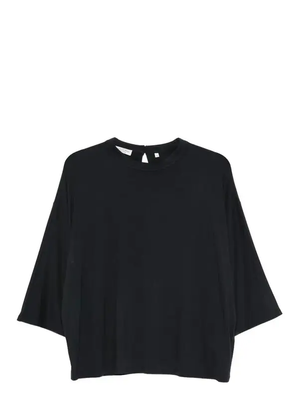 Marc O'polo Keyhole Detail Wide-sleeve T-shirt - Blue