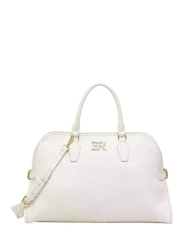 ERMANNO FIRENZE Pebbled Tote Bag - Neutrals