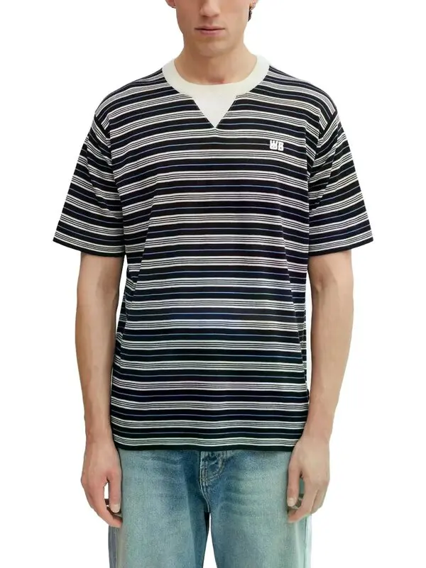 WALES BONNER Song Horizontal-striped T-shirt - Blue