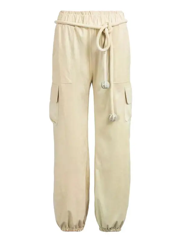 Silvia Tcherassi Beige Cargo Track Pants - Neutrals