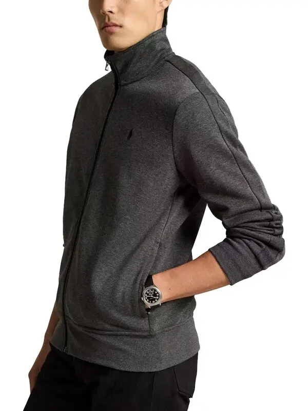 Polo Ralph Lauren Embroidered Zip-up Sweatshirt - Grey