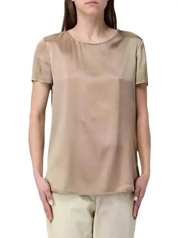 Max Mara Short Sleeve Top - Neutrals