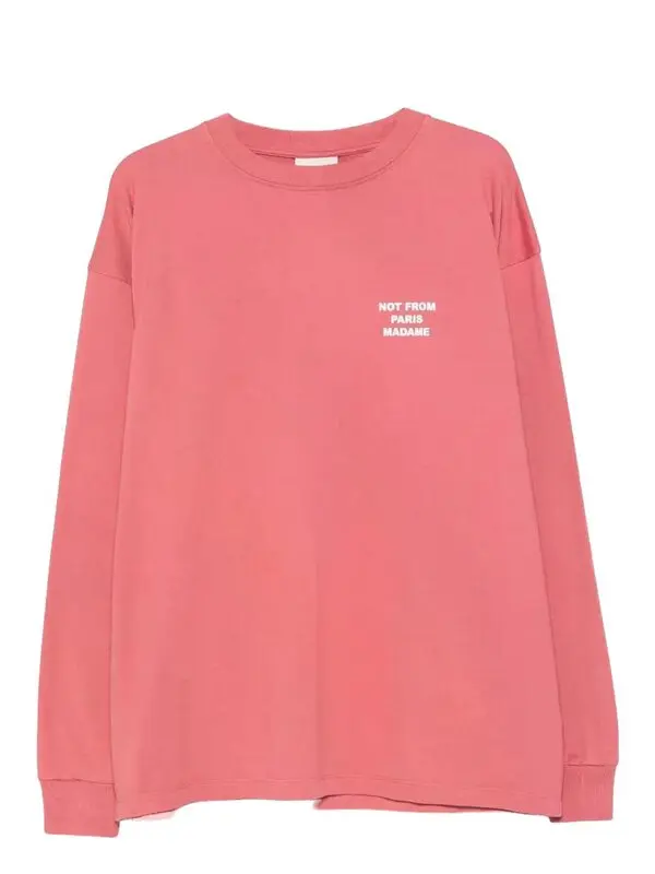 Drole De Monsieur Long-sleeves T-shirt - Pink