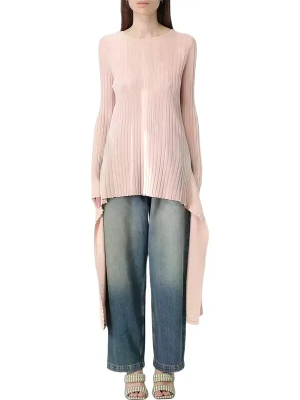 Moschino Ribbed Asymmetric Sweater - Blue