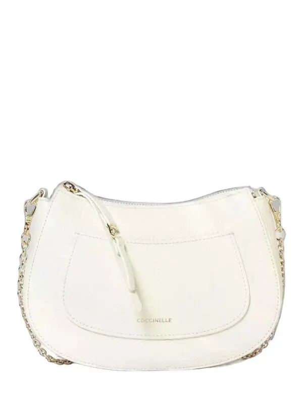 COCCINELLE C-easy Grained Leather Shoulder Bag - Neutrals