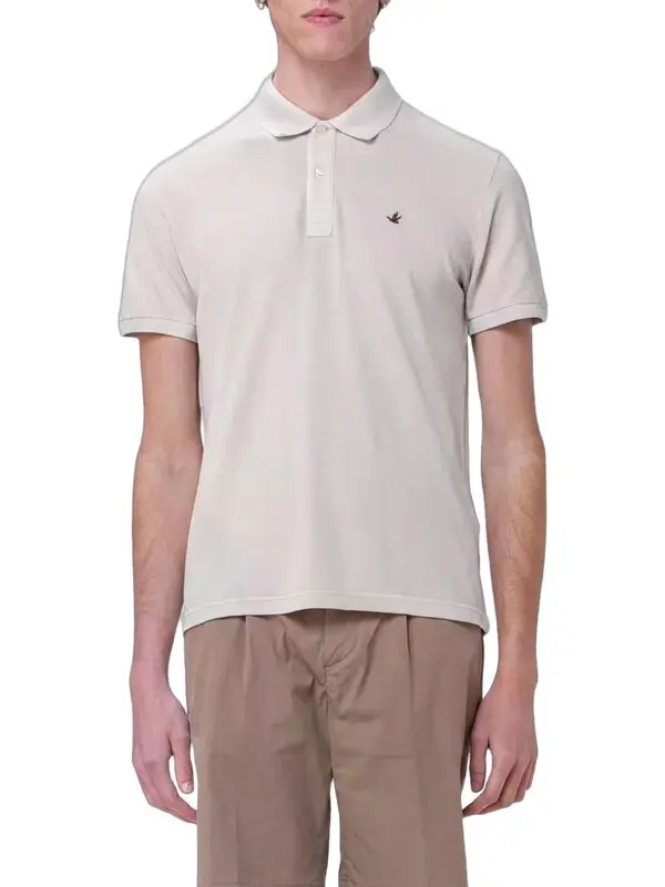 BROOKSFIELD Logo-embroidered Piqué Polo Shirt - Neutrals