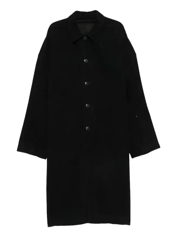 Rick Owens Brad Button-up Coat - Black