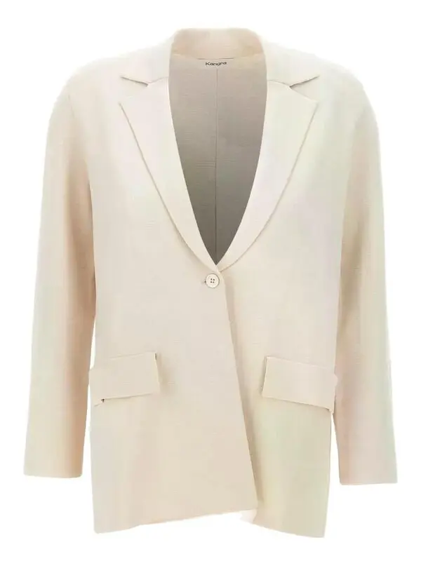 KANGRA Milano Stitch Single-breasted Blazer - Neutrals