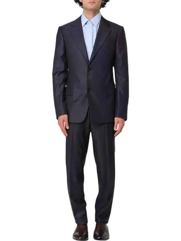 Emporio Armani Single-breasted Tailored Suit - Blue