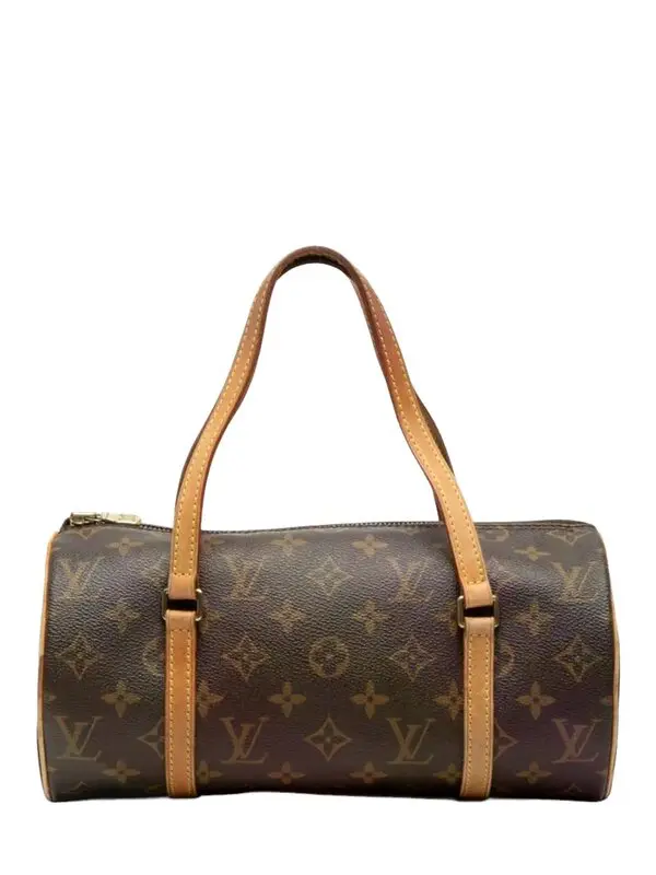 LOUIS VUITTON Monogram Papillon 28 Handbag - Brown