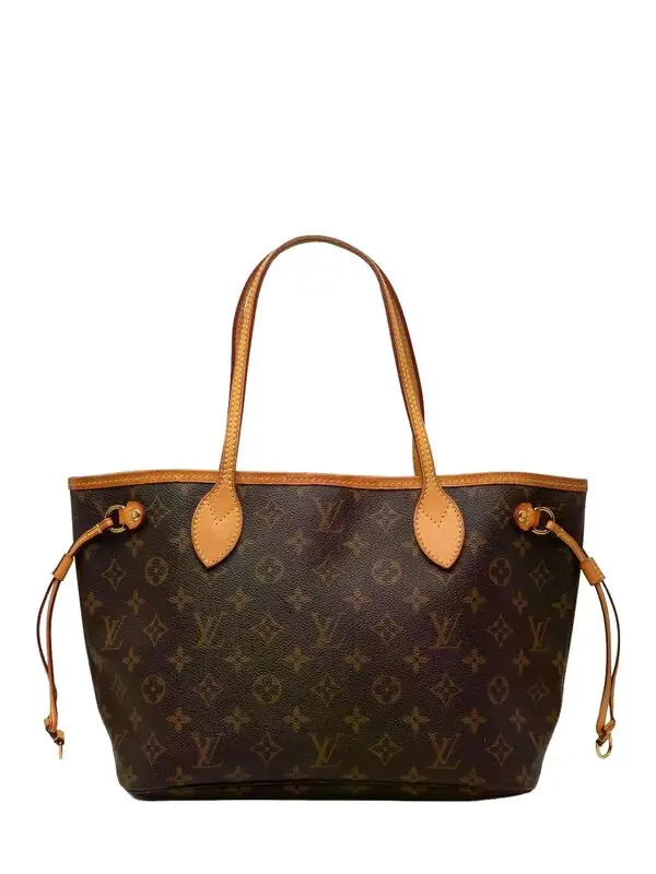 LOUIS VUITTON Monogram Neverfull Pm Tote Bag - Brown