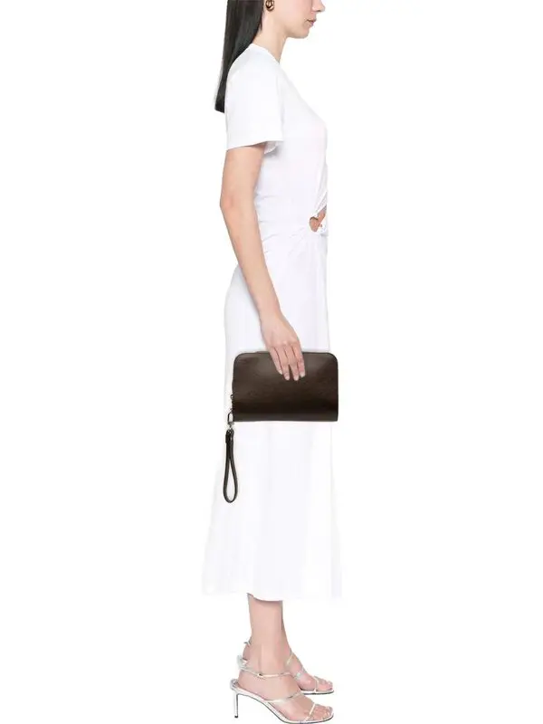 LOUIS VUITTON 2004 Taiga Leather Pochette Baikal Clutch Bag - Brown