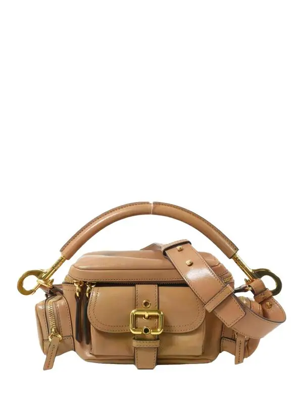 Chloé Leather Tote Bag With Buckle Detail - Brown