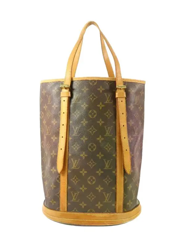 LOUIS VUITTON Monogram Canvas Gm Bucket Tote Bag - Brown