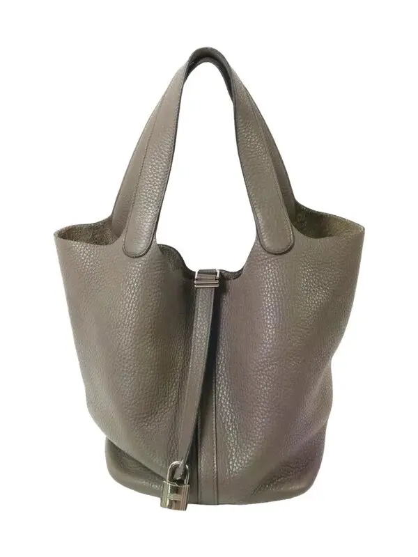 Hermès Mm Picotin Shoulder Bag - Grey