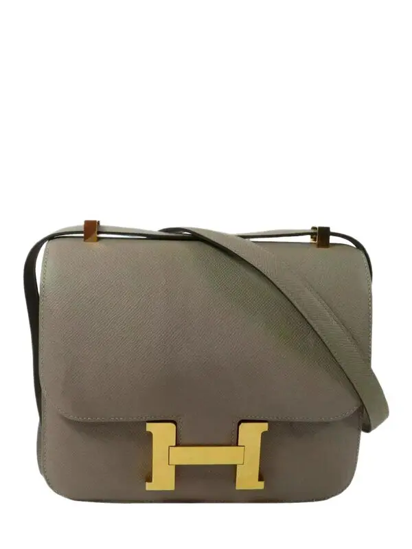 Hermès Constance Epsom Shoulder Bag - Grey