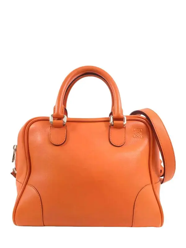 Loewe Leather Tote Bag - Orange