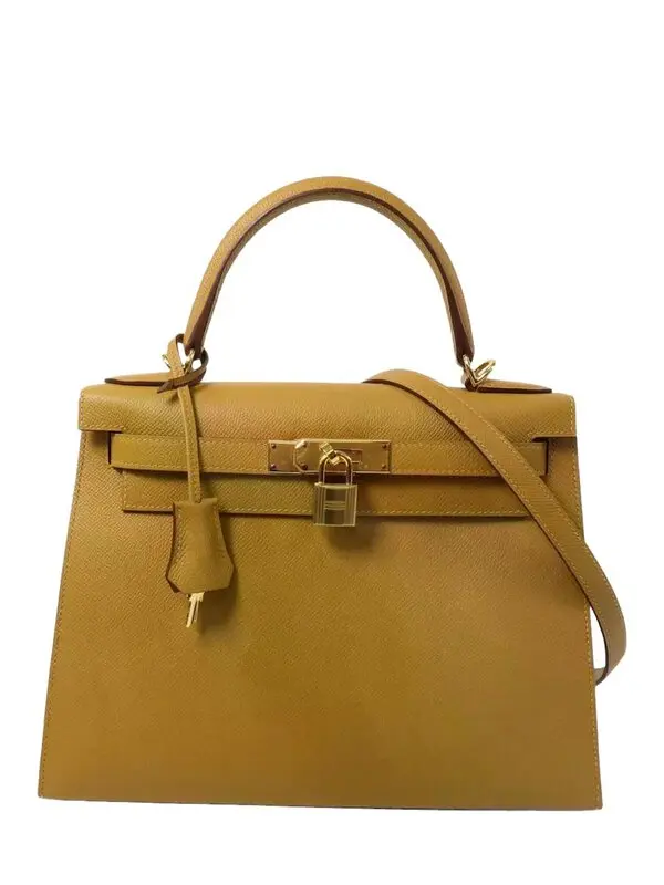 Hermès 2023 28 Kelly Epsom-leather Tote Bag - Neutrals