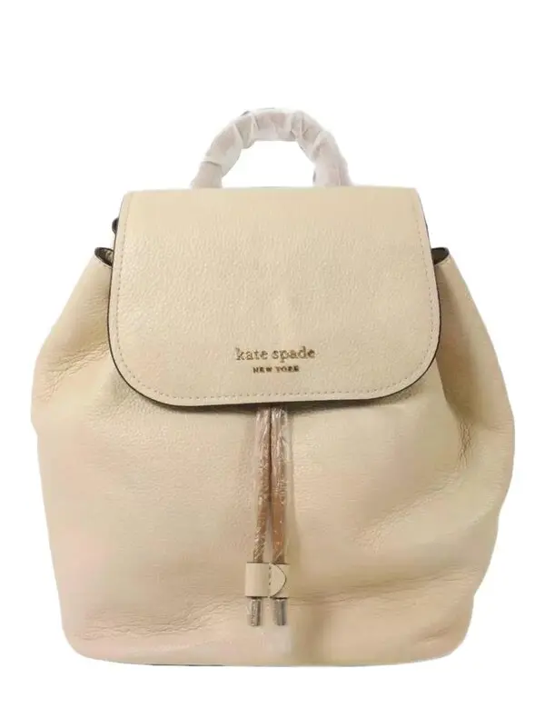 Kate Spade New York Grained Leather Backpack - Neutrals