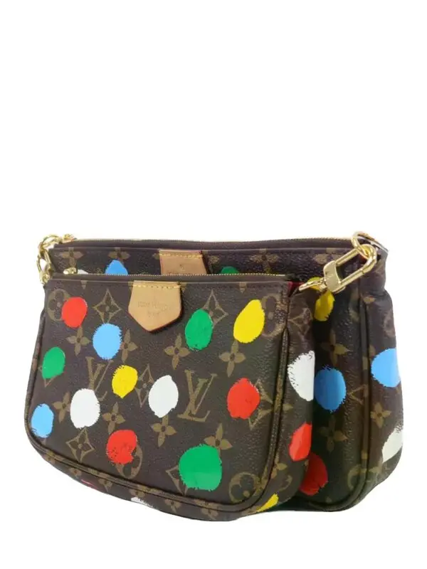 LOUIS VUITTON Yayoi Kusama 2023 Multi Pochette Monogram Crossbody Bag - Brown