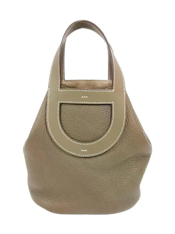 Hermès 18 In-the-loop Leather Tote Bag - Grey