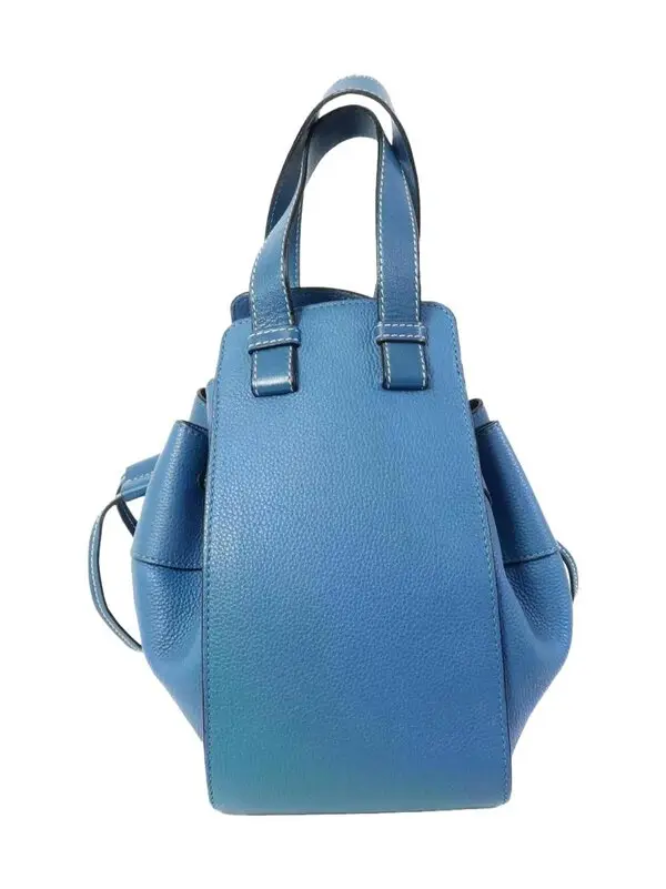 Loewe Small Hammock Calf-leather Tote Bag - Blue