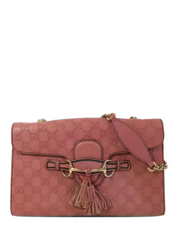 Gucci Emily Horsebit Shoulder Bag - Pink