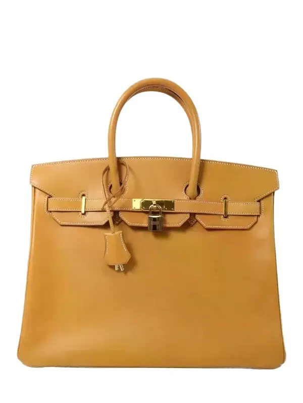 Hermès 1997 35 Birkin Gulliver Tote Bag - Neutrals
