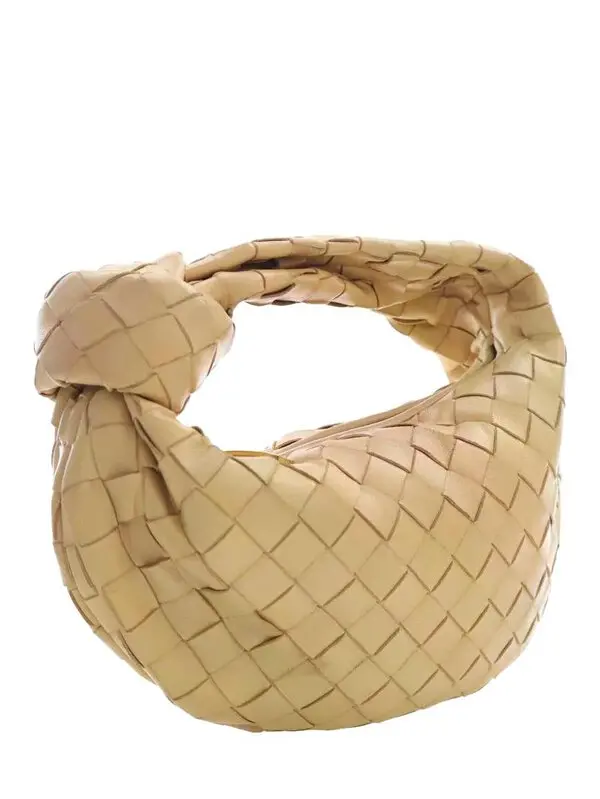 Bottega Veneta Mini Nappa Intrecciato Jodie Hobo Bag - Neutrals