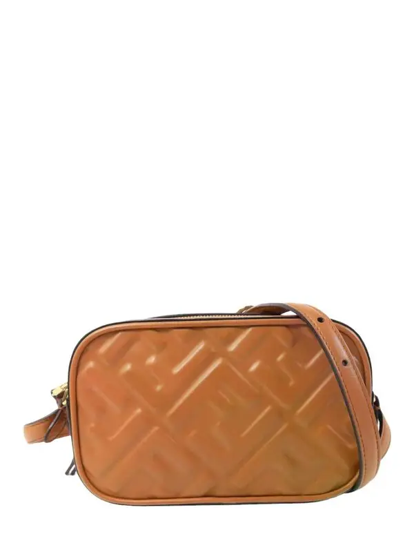 Fendi Ff Logo Crossbody Bag - Brown