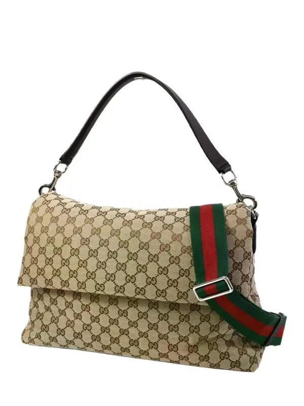 Gucci Gg Monogram Large Crossbody Bag - Neutrals