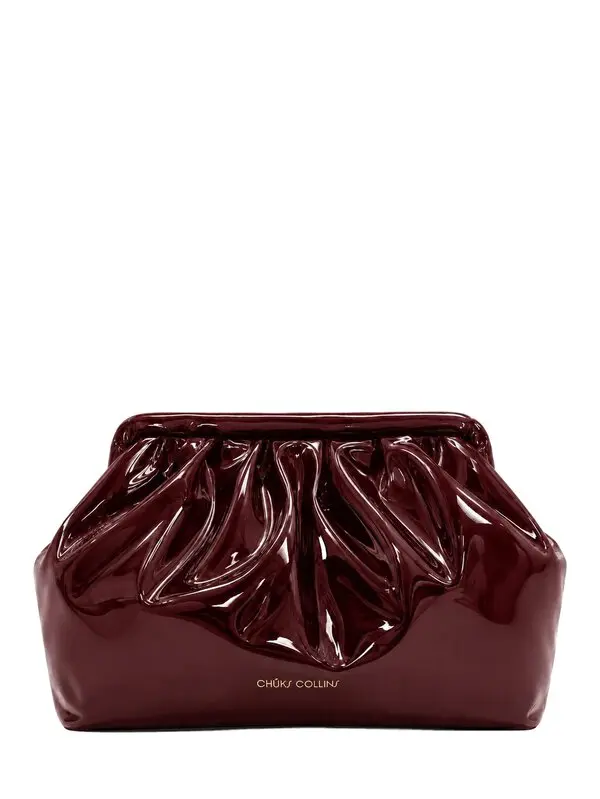 CHUKS COLLINS Eden Gather Handbag - Red