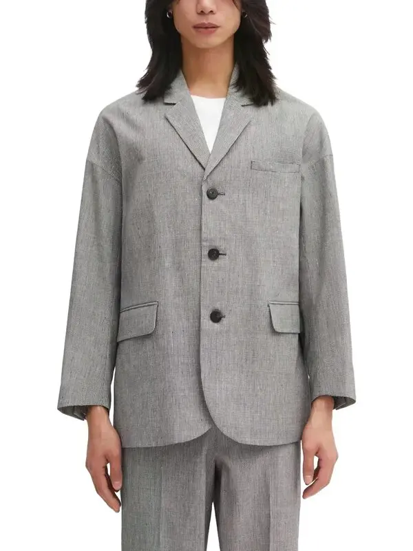 Visvim Micro-check Notched-lapels Suit - Grey